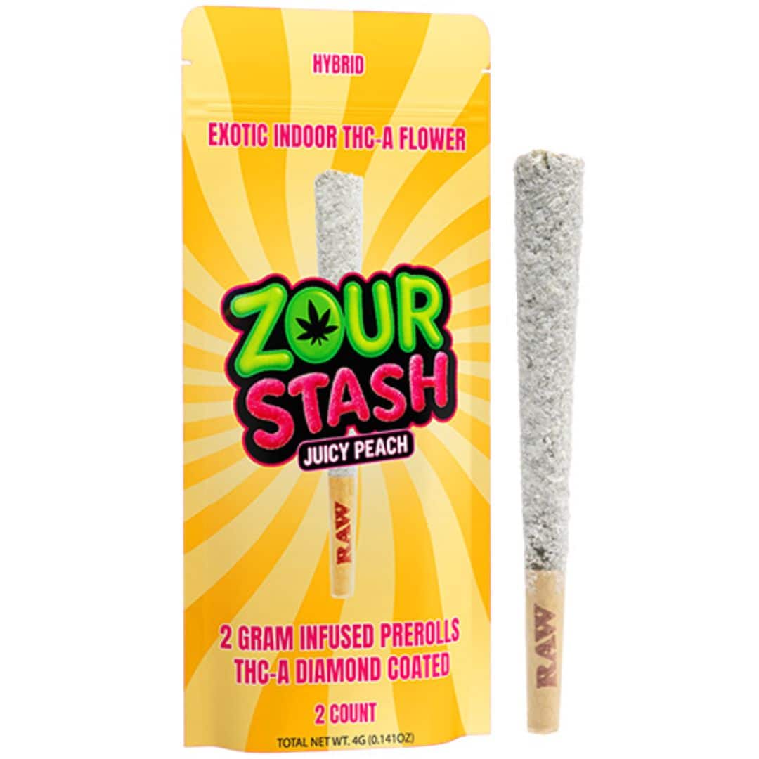 Zour Stash THCa Liquid Diamonds Pre-Rolls 2g 10ct | D8 Super Store